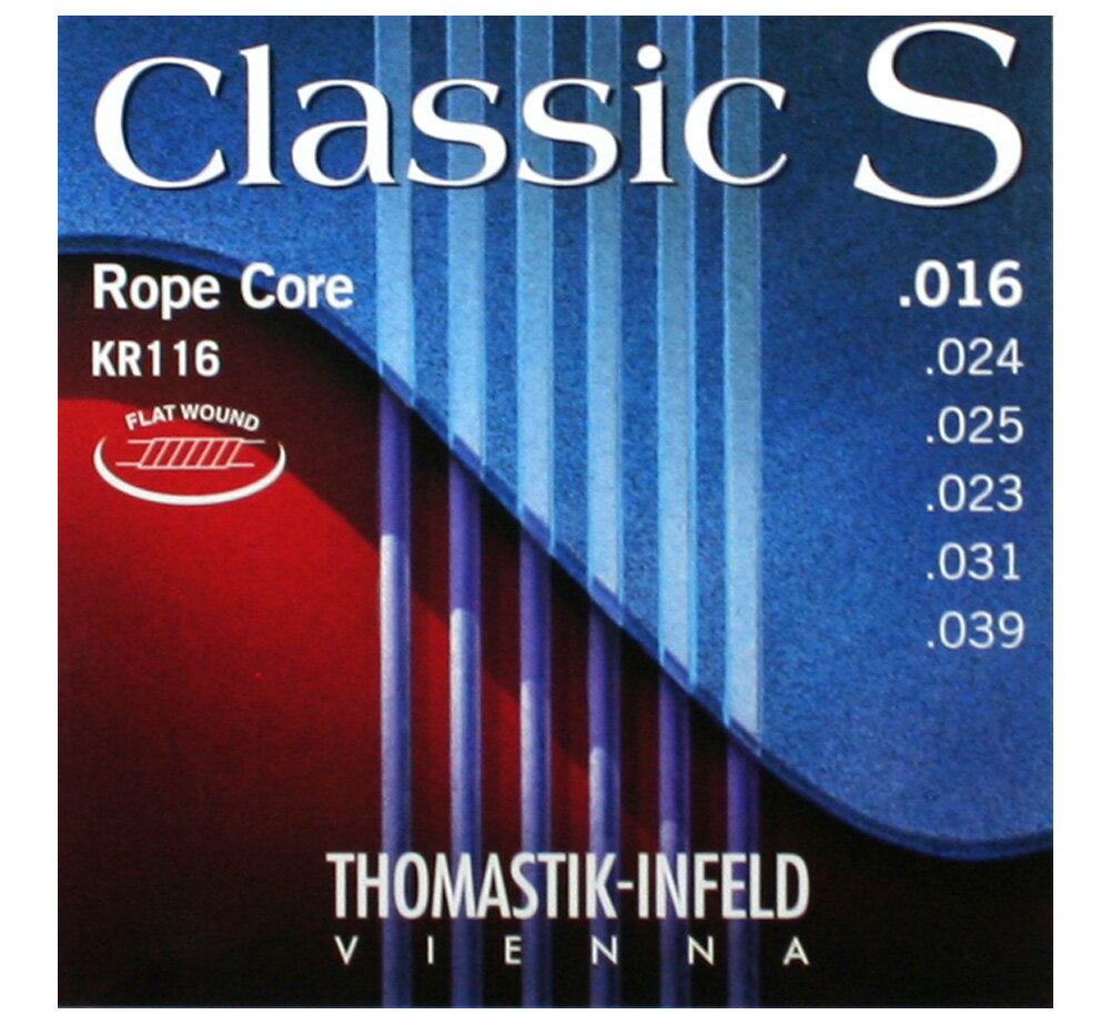 THOMASTIK-INFELD / CLASSIC S Rope Core KR116 コンサート、フィンガースタイル、フォーク・ギター奏者のための、スチール弦に代わる優れた選択肢 「Classic S」は、Thomastik-Infel...