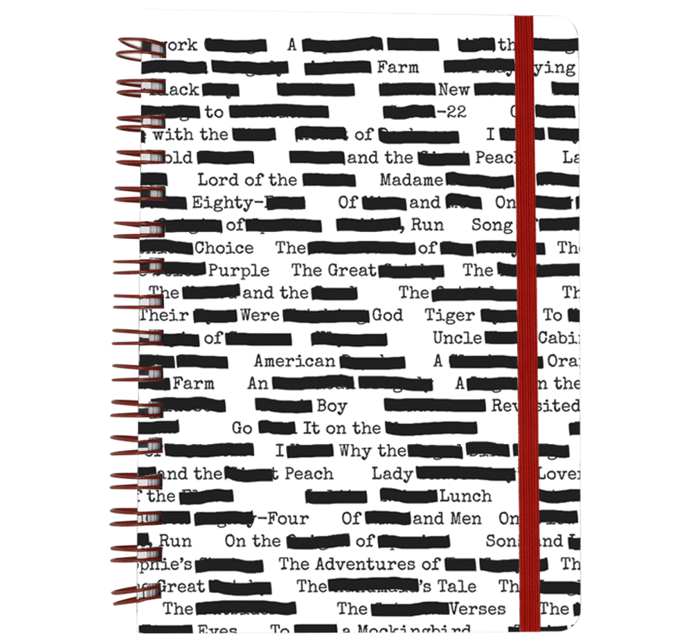 ＊画像をクリックすると絵柄の変更がご覧頂けます。 アウト・オブ・プリント BANNED BOOKS LENTICULAR NOTEBOOK Out of Print オリジナルデザイン 今では名作と言われている作品も、かつては規制の対象にな...