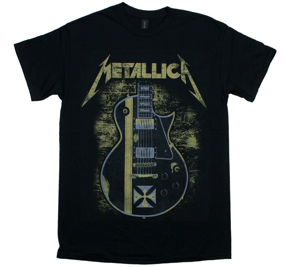 METALLICA / JAMES HETFIELD'S IRON CROSS GUITAR ・100% Cotton ・GILDAN HEAVY COTTON ・Black ・Official Licensed [UNISEX] 参考SI...
