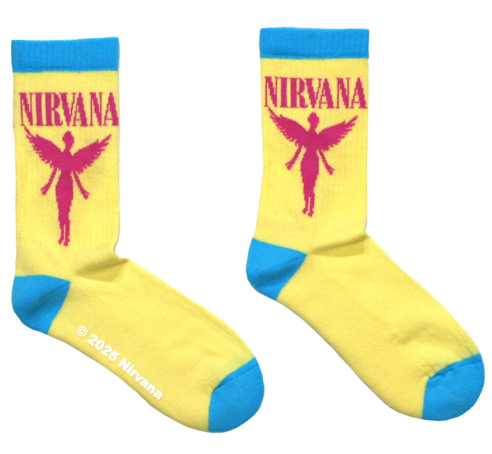 NIRVANA / IN UTERO ・Terry Cotton Mix (一般的なソックスよりも厚手のパイルコットン混紡 - 吸水性とクッション性に優れたスポーツソックス) ・素材 : 75% Cotton, 20% Nylon, 5% ...
