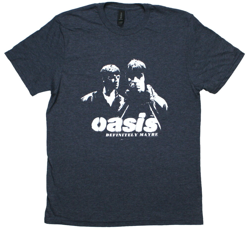 OASIS / DEFINITELY MAYBE (1994) ・65% Cotton, 35% Polyester ・Soft-Style Cotton ・Heather Navy ・Oasis Merchandising Limited...