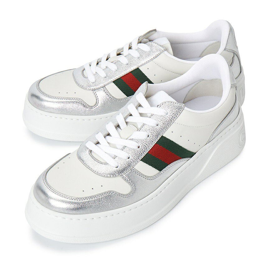 GUCCI グッチ 2025FW グッチ スニーカー 商品説明 2025FW グッチ スニーカー ブランド GUCCI グッチ 品番 848317 AAFMN 8147 素材 表地 - 牛革, 裏地 - スウェード,織物 カラ― シルバー ...