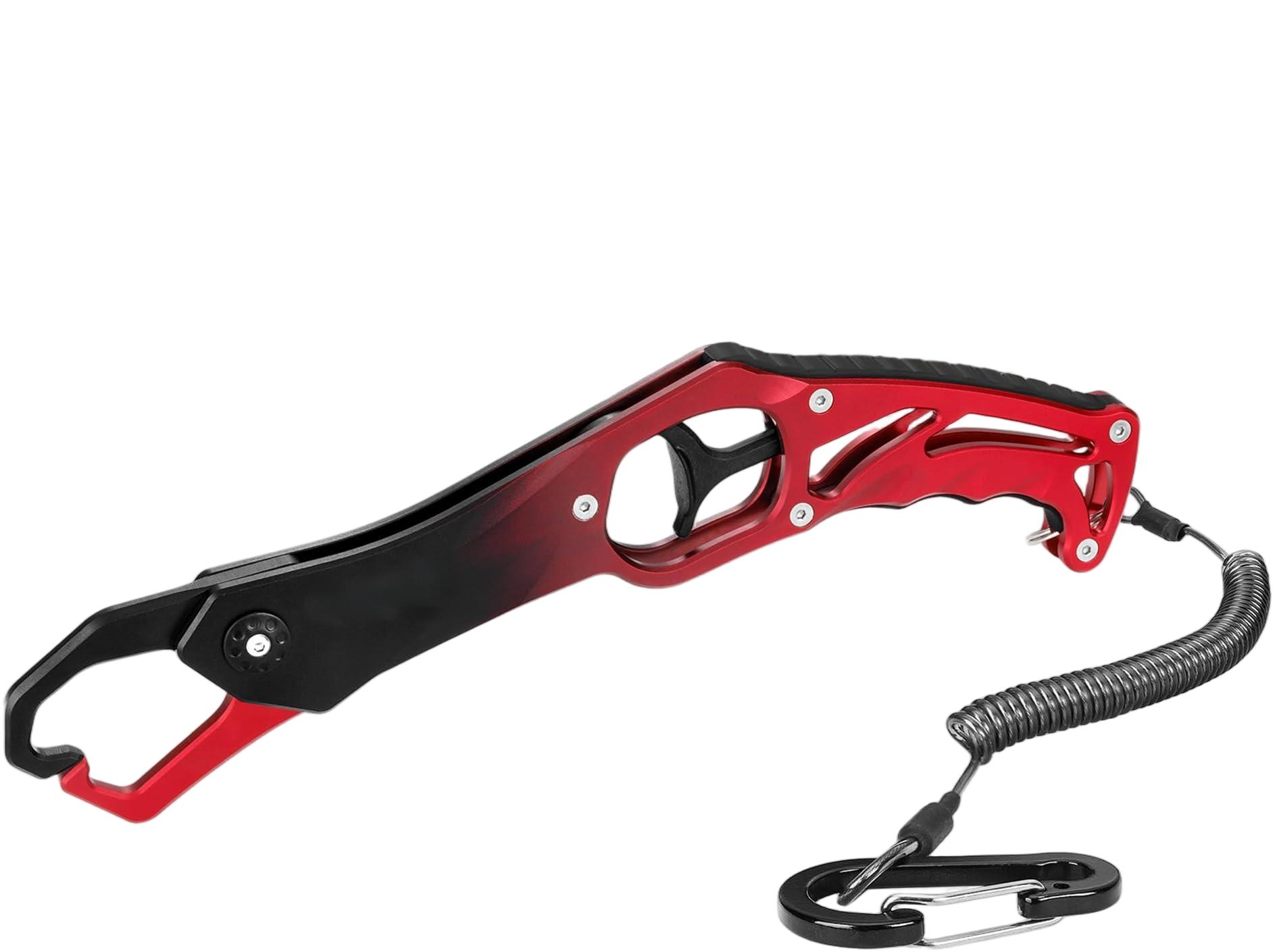 【高品質の素材】開口部分は防錆に優れたアルミ合金を使用して淡水・海水両方とも対応可能です。トリガーに耐久性能が抜群なアルミ合金とTPRを使用しておるため、フィッシュキャッチャーの強度と耐荷量を高め、20kgの中・大型魚でもしっかりとキャッチ...