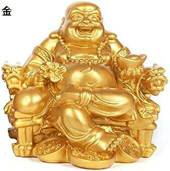 　　　 ◆◇◆人気の秘密◆◇◆ 龍椅に座っている布袋様の置物です。　　サイス S:7.5CM*6CM*8CM　重さ（約）：190g　L:　11CM*1.5CM*1.5CM　　重さ（約）：726g 材質：樹脂製 【幸運の象徴】中国、唐代末期の...