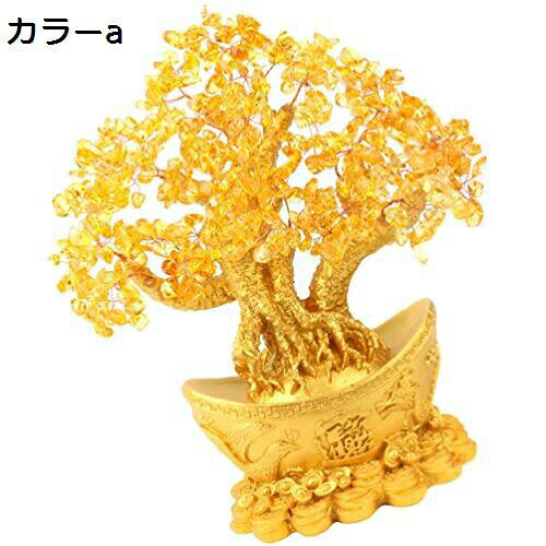 　　　 ◆◇◆人気の秘密◆◇◆ ??【材質】この美しい風水宝石の黄金の糸の木は、インドで手作りされており、約18*16CM。天然水晶（ホワイトクリスタル、シトリン、アメジスト、ローズクォーツ、レッドアゲート、ペリドット、），銅シルク，樹脂。...