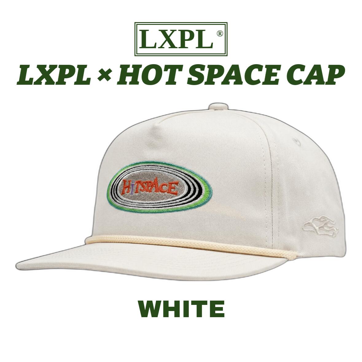 LXPL×HOT SPACEのコラボキャップ販売開始！ 1970〜80年代のアメリカントラックドライバーキャップを彷彿とさせる、クラシックなディテールが詰まった一点です。 フロントには、楕円のオーバルワッペンに「HOTSPACE」のグラフィ...