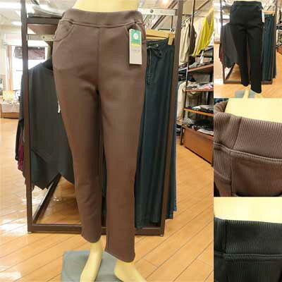 メーカー希望小売価格はメーカー商品タグに基づいて掲載しています...。oо○　○оo。......。oо○　○оo。......。oо○　○оo。... 細かい畦織素材のプルオンパンツ♪ 内側起毛でほっこり温かく すっきりとしたシルエットで...