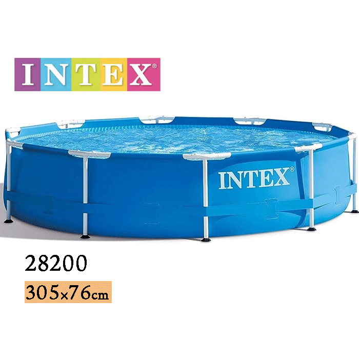 INTEX(インテックス) メタルフレームプール 28200 パーツを組み立て、水を入れるだけの簡単にできるINTEX社製の大型プールです。 屋外に設置できる大型プールです。 お子様の遊び場だけではなく、飼い犬のプール、トレーニングにもぴっ...