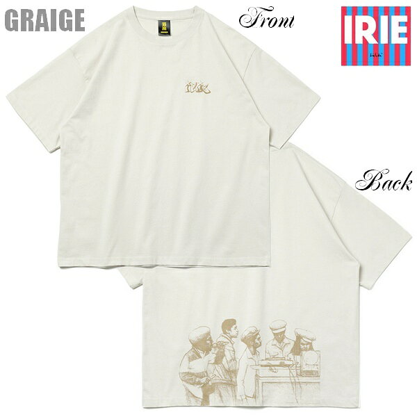 2026 SPRING-SUMMERラインのIRIE(by lrie Life)【アイリー】Tシャツ。 主張しすぎない洗練されたカラーリングの同色系プリント。 ラスタなサウンドマン達のグラフィックが注目を集めそう。 鉛筆画ならではのアナログ...