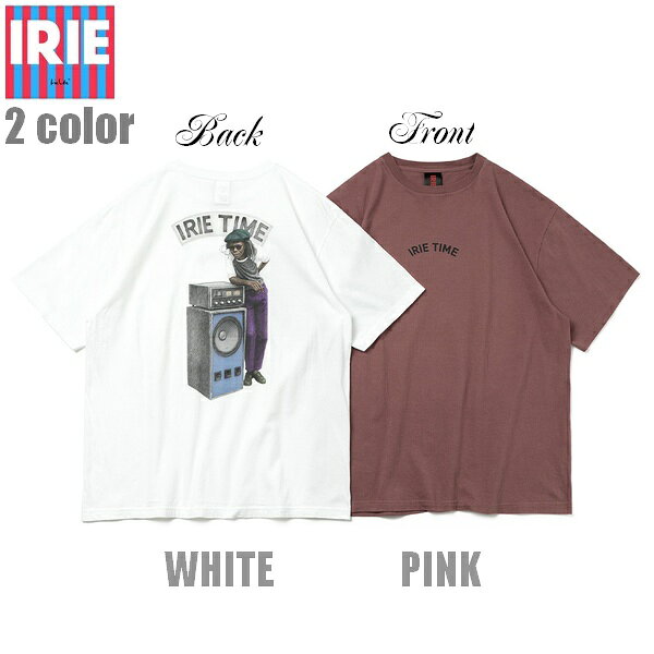 2026 SPRING-SUMMERラインのIRIE(by lrie Life)【アイリー】Tシャツ。 手書きならではの温かみのある質感のあるイラストが注目を集めそう! シンプルなアーチ状の"IRIE TIME"ロゴもいい感じ。 素材はコッ...