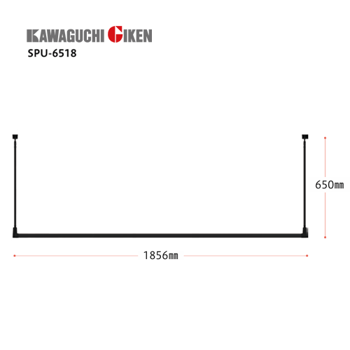 商品説明 メーカー 株式会社川口技研 商品名 軒天用物干 SPU-6518-□□ 品 番 SPU-6518-BL(ブラック)SPU-6518-ST(ステンカラー) 全 長 高さ：650mm　幅：1856mm 傾斜天井対応 15°(2寸5分ま...
