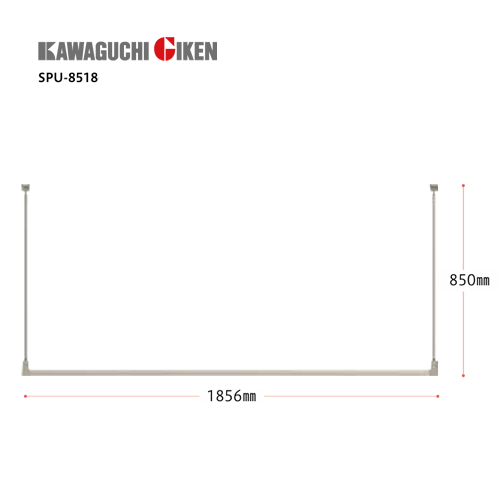 商品説明 メーカー 株式会社川口技研 商品名 軒天用物干 SPU-8518□□ 品 番 SPU-8518-BL(ブラック)SPU-8518-ST(ステンカラー) 全 長 高さ：850mm　幅：1856mm 傾斜天井対応 15°(2寸5分まで...