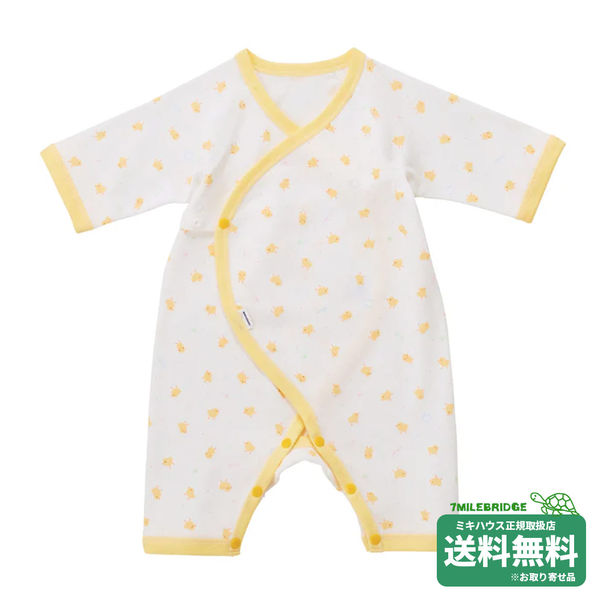 商品について 一年中いつでも快適に着ていただけるフライス素材の総柄コンビオールです。 コンビオールは、コンビ肌着をよりお洋服らしく着られるように、足元がパンツのように分かれています。 短肌着＋コンビオールだけでも夏のふだん着に着用可能。 ツ...