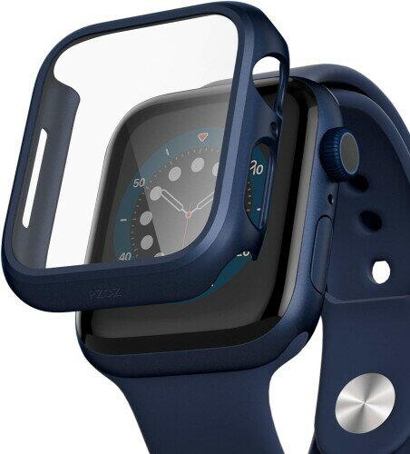 ELYBYYLE for Apple Watch ケース Apple Watch Series 9/8/7 45mm対応 一体型 applewatch 用カバー アップルウォッチ ケース 傷防止 耐衝撃 超軽量 PC素材 全面保護 ブルー ...