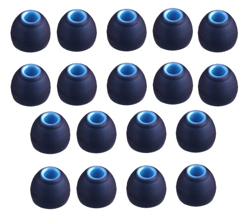 Sound Wave シリコン製 ハイブリッド イヤーピース 遮音性イヤホンチップ 内径 3.8-4.0mm M18個入 2種類の硬度のシリコンを組み合わせた遮音性が高い イヤホンカバー ソニー イヤホン交換用 JBL T110BT イヤホ...