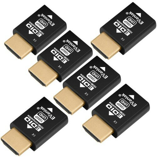 Mini HDMI EDIDエミュレーターパススルー - 1920x1080@59Hz | コンパクトデザイン | HDMIスイッチ、エクステンダー、AVレシーバー、ビデオスプリッターをサポート - 6個 コンパクトなデザイン:1.35x0...