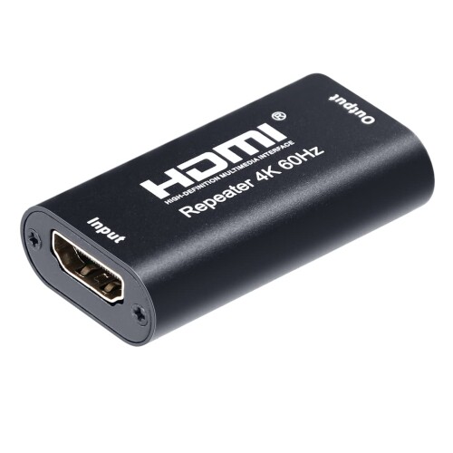 ELEVIEW HDMI2.0 リピーター HDMI 延長 中継 コネクタ 18Gbps 4K@60Hz/20m 1080p@60Hz/30mまで延長可能 hdmi 信号増幅 イコライザー ブースター EHD-605N HDMIケーブル同士...
