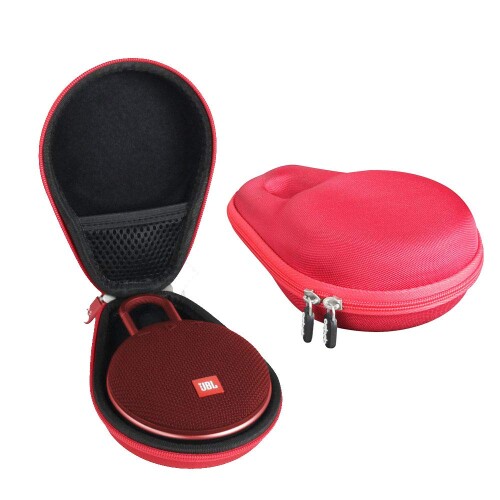 JBL CLIP3 Bluetoothスピーカー専用収納ケース-Adada (レッド) Adadaトラベルトラベル専用バッグ 最高品質、耐久性のあるEVA、耐衝撃性、耐衝撃性、耐水性の素材で作られており、バンプ、スクラッチ、スプラッシュから...
