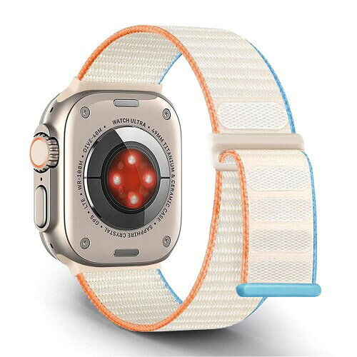 Gewhineul スポーツ ループ バンド 対応 Apple Watch Ultra 49mm 46mm 45mm 44mm 42mm 41mm 40mm 38mm, ソフト ナイロン 交換用バンド 対応 iWatch Ultra 3/2...