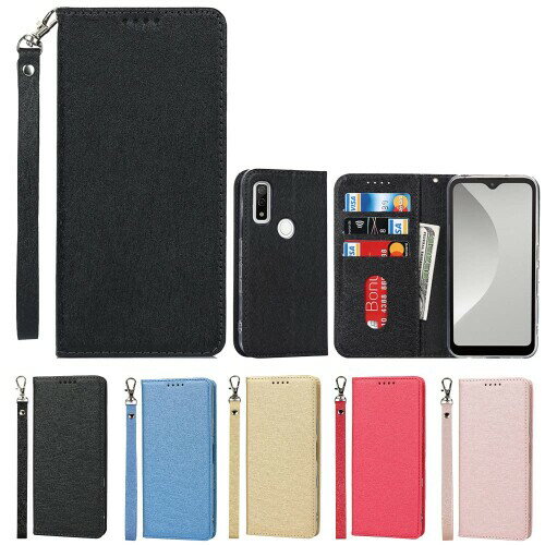 for Arrows We F-51B ケース 財布型 for Fujitsu Arrows We F-51B FCG01 カバー for ArrowsWe F-51B docomo FCG01 au SoftBank 手帳型ストラップ付き...