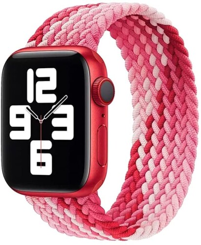 コンパチブル for apple watch バンド 軽量設計 通気性 アップルウォッチ用バンド iwatch 柔らかいシリコーン糸混紡リサイクルヤーン素材 ブレイデッドソロループ apple watch Ultra3/Ultra2/Ult...