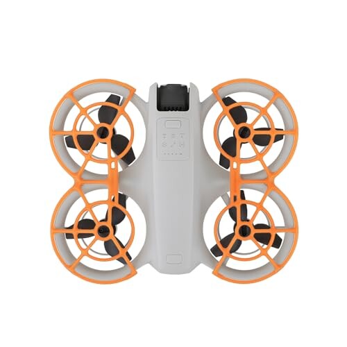 MAXOLA DJI NEOブレード保護カバー用プロペラブレード衝突防止リングプロペラブレード保護リング全周囲保護リング (オレンジ) 適用機種:DJI NEOプロペラブレード衝突防止リングに使用し、ドローンブレードを全面的に保護する 全周...