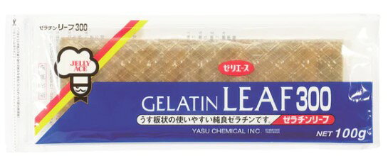 ジェリフ ゼラチンリーフ300 100g 内容量 100g 原材料 ゼラチン 商品説明 プロも愛用計量いらずの薄板状ゼラチン。一枚一枚の厚さ・重さが一定。計量せずに枚数単位で使用でき、吸収しすぎることがなく、水切りが容易ですぐ溶け、美しい仕...