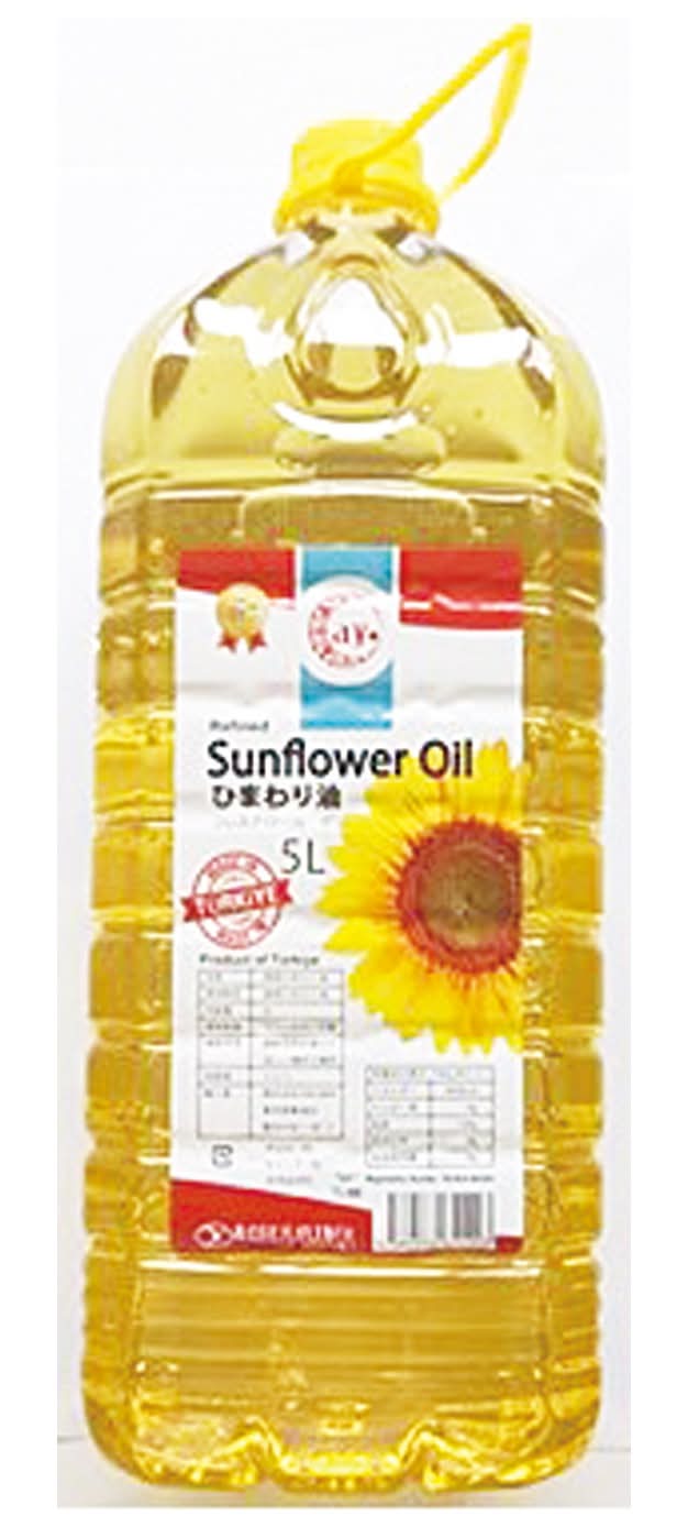 H&B AY サンフラワーオイル 5L 内容量 5L 原材料 ひまわり油 商品説明 日本でポピュラーなキャノーラ油に比べ低カロリーでトランス脂肪酸＆コレステロールフリーの体に優しいオイルです。ぜひ毎日のお料理に活躍させてください。 賞味期限...