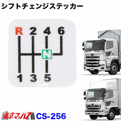 ■シフトチェンジステッカー ■車種:日野17レンジャー ■車種:日野17プロフィア ■シートサイズ:23×23mm ※適合は、目安となります。お車の仕様により異なる場合がありますので必ず現車確認の上、お買い求め下さい。 ※ポスト投函　ゆうパ...