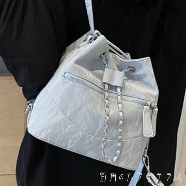 ショルダーバッグ リュックサック 5色 大きめ 小さめ ストラップ 斜め掛け 肩掛け チェーンストラップ 持ち手 エレガント 可愛い 大人可愛い きれいめ シンプル カジュアル シック コンサバ 華やか 大人 上品 おしゃれ お洒落 主役級...