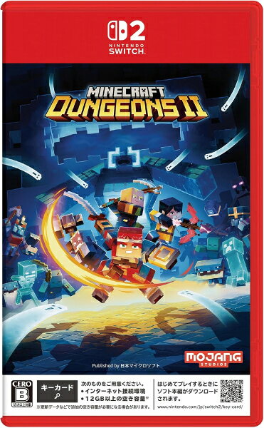 【新品】Minecraft Dungeons II［Switch2版］ 対応機種：ニンテンドースイッチ2(NS2) ジャンル：アドベンチャー メーカー：日本マイクロソフト/Microsoft 発売日：2026/09/30 JAN：45495...