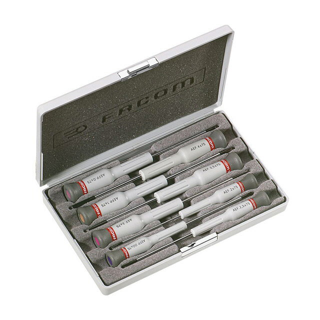 商品説明 セット内容 ・マイナスドライバー 5本： 　AEF.2×75 / AEF.2.5×75 / AEF.3×75 / AEF.3.5×75 / AEF.4×75 ・プラス（Phillips®）ドライバー 3本： 　AEFP.00×75...