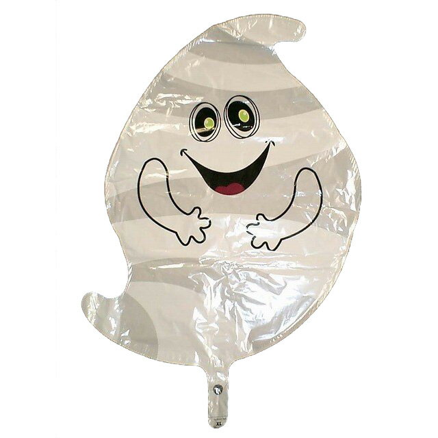 ハロウィンにぴったり！ かわいいゴーストのアルミバルーン（アルミ風船）です。膨らませてご利用ください。 ヘリウムガスにも対応！※ヘリウムガスは付属されていません。 ※当店ではヘリウムガスの販売は行っておりません。別途ご用意ください。 ◆詳細...