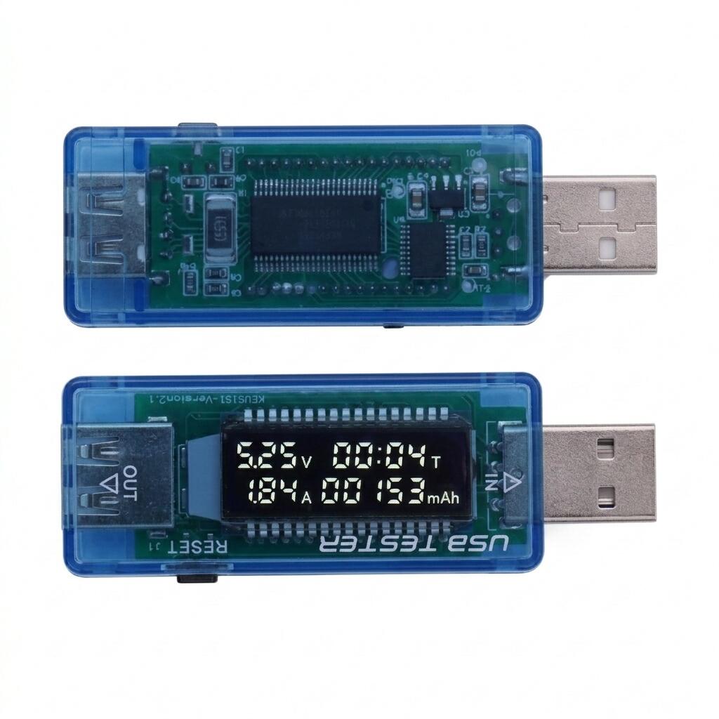USB電流電圧テスター チェッカー 4-20V/0-3A 急速充電QC2.0 積算電流・通電時間計測 新規格QC2.0（急速充電2）に対応。 5Vのほか、9V、12Vの電圧も測定することができます。USB機器を繋げるだけで、電圧値・電流値な...