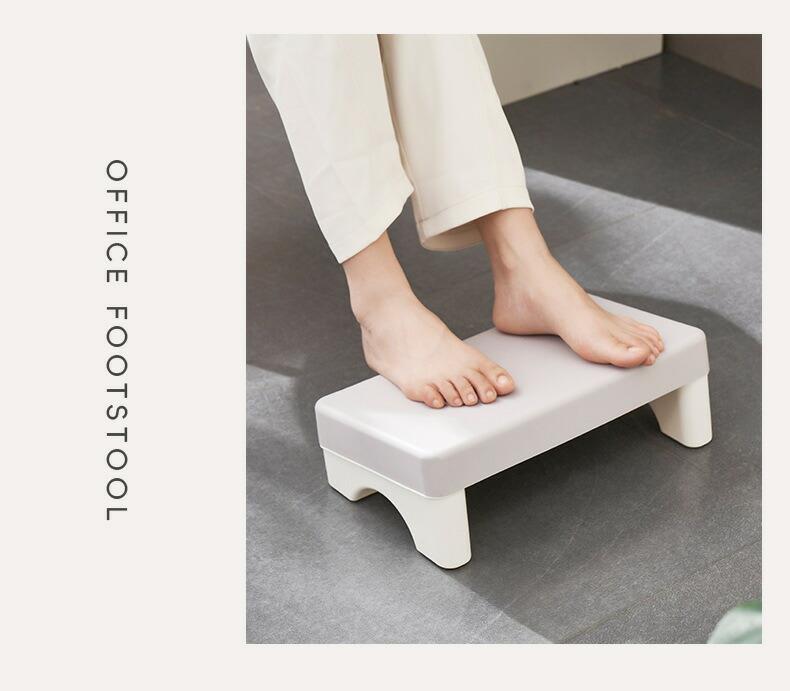 製品説明：究極のオフィスフットレストで快適性アップ！長時間デスクワークの方のために設計されたこのデスク下用フットレストは、脚の疲労や不快感を効果的に軽減します。人間工学に基づいたデザイン、静音設計、滑り止め機能、そして厚みのあるPP素材が、...