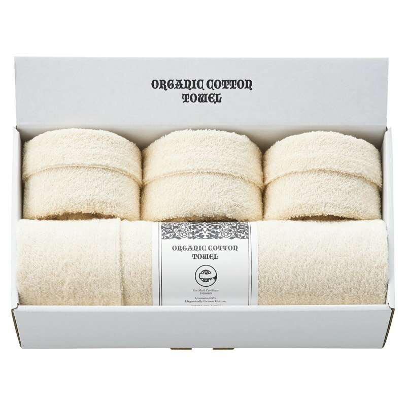 ●商品サイズ・容量 バスタオル:60×120cm、フェイスタオル:34×80cm 0.7kg ●材質 綿100%(パイル部分:オーガニックコットン100%) ●パッケージサイズ：18.5×34×9.5cm 本製品は認証を受けたオーガニックコ...
