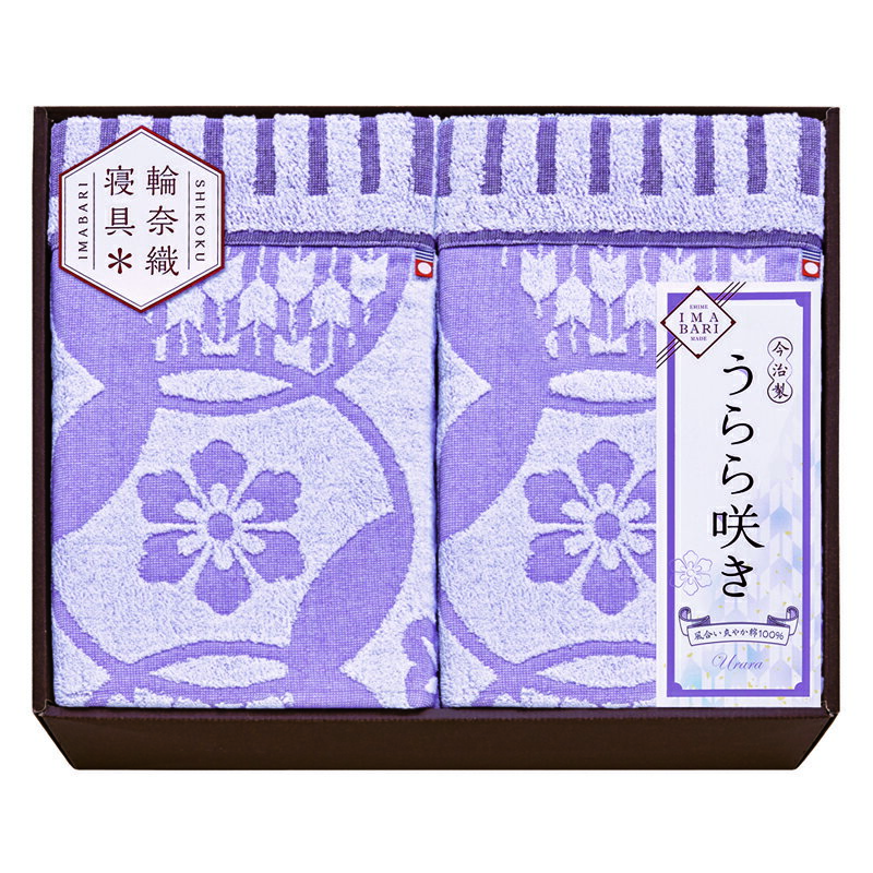 ●商品内容 商品サイズ 1400×1900mm×2 ●パッケージサイズ：箱360×440×120mm 2240g ●材質 綿100%さらりと爽やかな、飾らない肌触り。「うらら咲き」は、蒸し暑い夜でも使いやすい程よい薄さのタオルケットです。涼...