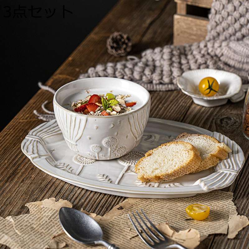 　　　 ◆◇◆人気の秘密◆◇◆ セット内容：ボウル、プレート、調味料皿 【陶器の食器の利点は何ですか】1. 洗いやすく、清潔に保つことができます. 私たちが選ぶセラミックボウルの釉薬の表ラーメンは、通常、明るく繊細です. ボウルの表ラーメン...