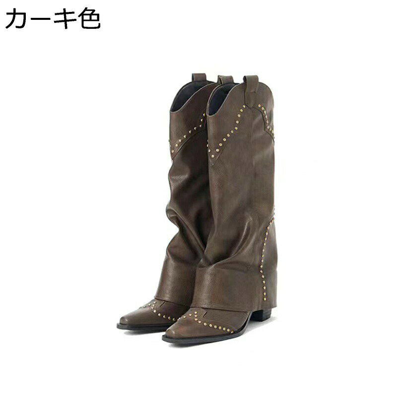 　　　 ◆◇◆人気の秘密◆◇◆ 【仕様】素材：Puレザー；ヒールの高さ: 6.5cm； ヒールのタイプ: 太ヒール；シンプルなデザインは、どんな服装にも合わせやすいです！ 【ロングブーツ】柔らかい生地で、ストレスを感じず楽に履いて頂けるロン...