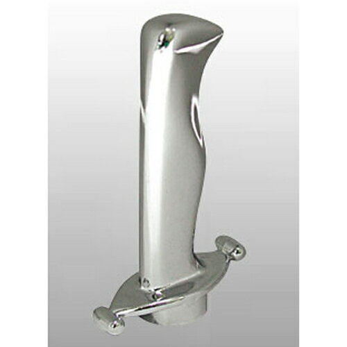 ナイフの取っ手の形をしたシフトノブ。クロームメッキ（金属製）12×1.25・10×1.25対応（アダプター付属）全長約105mm。シフトノブ適合表　（例外がございますのでお車のネジサイズをお確かめ下さい。）シフトノブの適合表はこちらから＜＜...