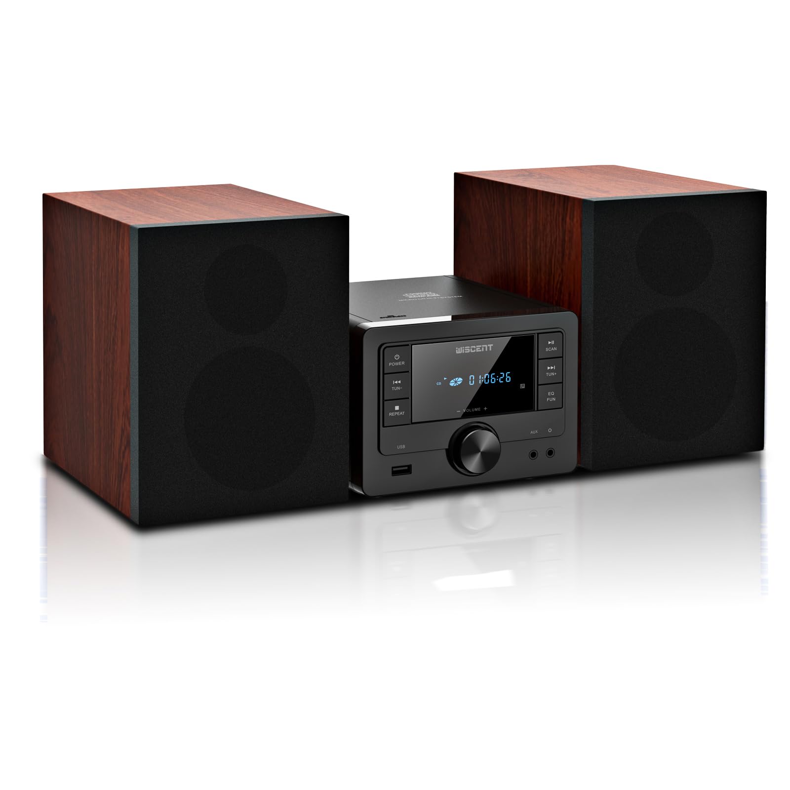 ・【没入感のある40W Hi-Fi サウンドミニコンポ 】40Wの高出力ステレオサウンド（20W+20W）で、お部屋全体を臨場感あふれる音で包み込みます。高性能ラバーフーワーとシルクドームツイーターを組み合わせた2ウェイスピーカーシステムが...