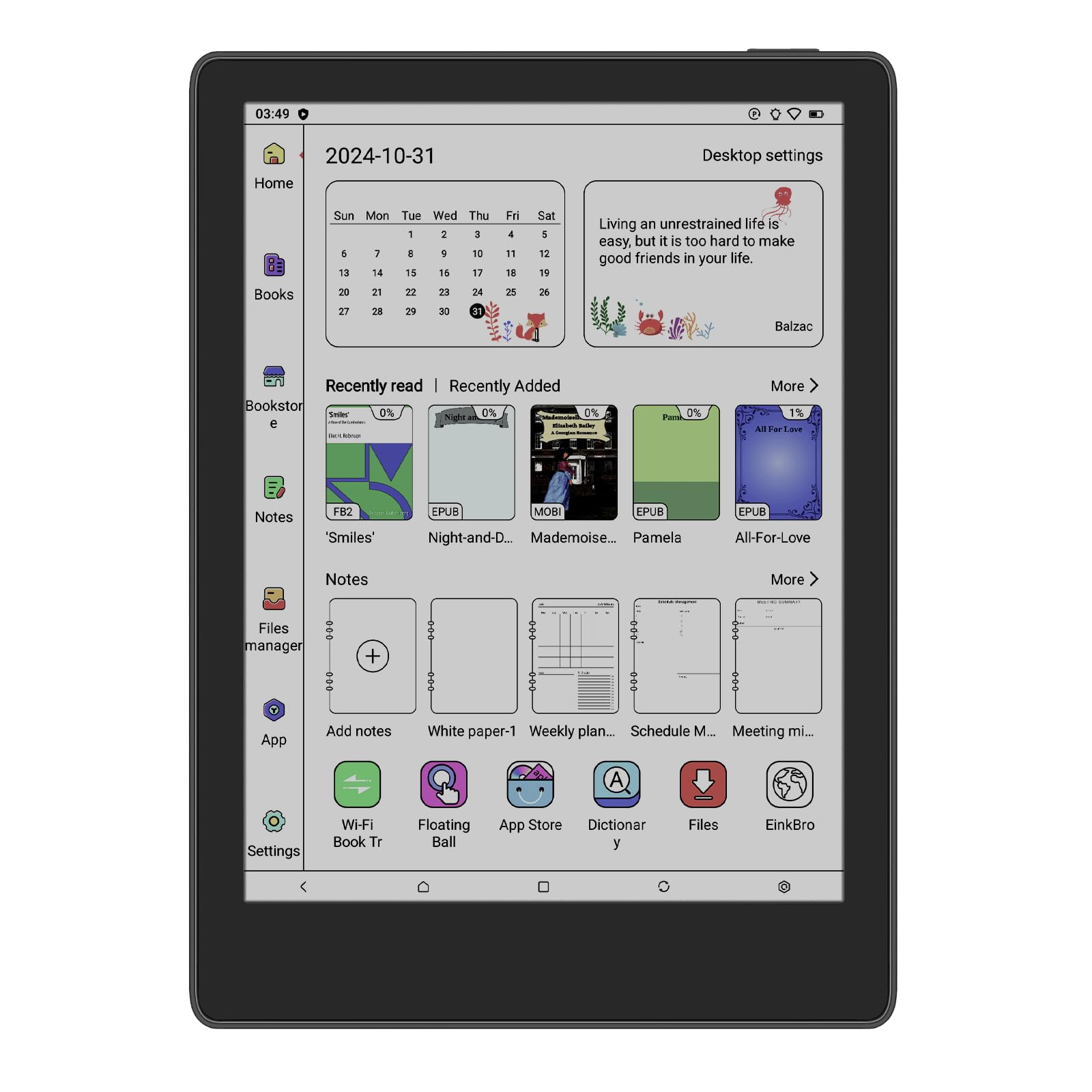 ・【Meebook M8C】7.8インチのkaleido 3カラーE Inkディスプレイを搭載した電子書籍リーダー。オクタコアプロセッサ、2.2Ghz、高速リフレッシュにより、より優れた読書体験が得られます。 4GB の RAM と 32G...