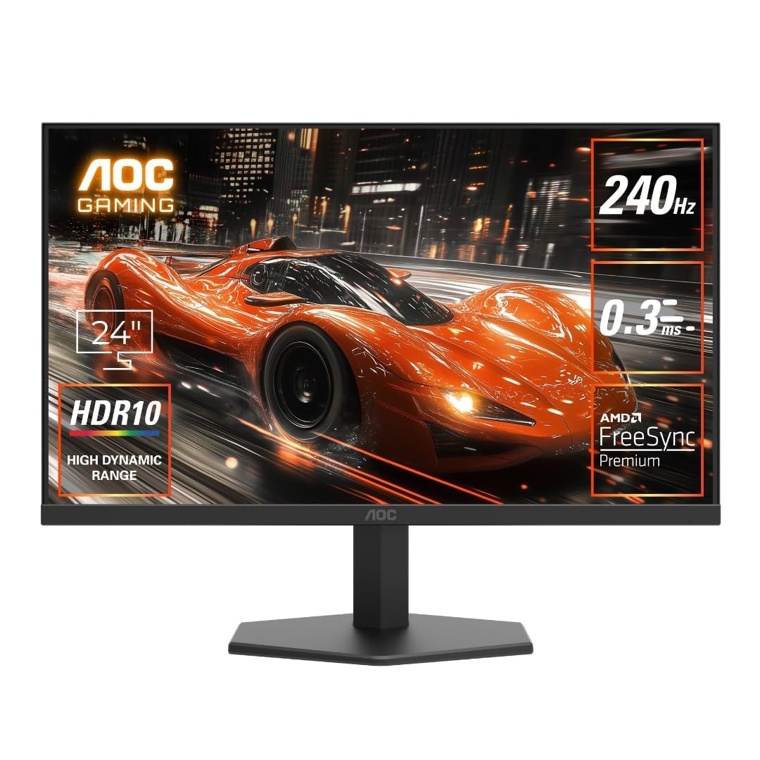 ・【特長】 最大240Hz(DP1.4)、最大240Hz(HDMI2.0)、応答速度0.3ms(MPRT)、フルHD1920x1080、低入力ラグ、Adaptive Sync、FAST IPSパネル、ブルーライト軽減、フリッカーフリー、HD...