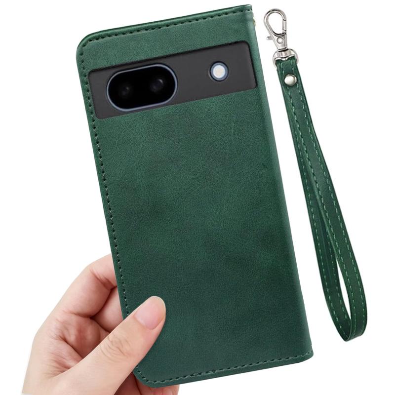 Pixel 8A 手帳型ケース 【GoKIGIoD】 Google Pixel 8A 適用 ストラップ付き グーグルピクセル8A カバー 財布型 内蔵マグネット 弱磁 カード収納 ストラップホール スタンド機能 耐衝撃