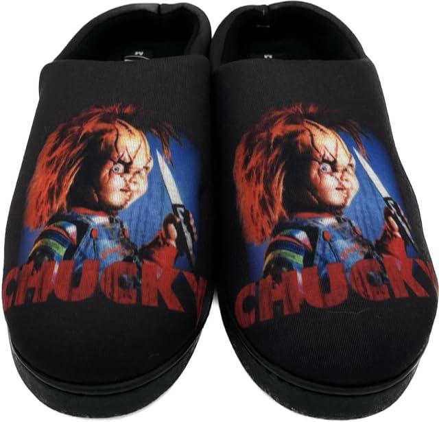 チャッキー 秋冬サンダル映画「チャイルドプレイ」に登場するキャラクター、チャッキーのサンダルが登場サイズの目安 24.5～25.0センチさらっとした履き心地で暖かいです。