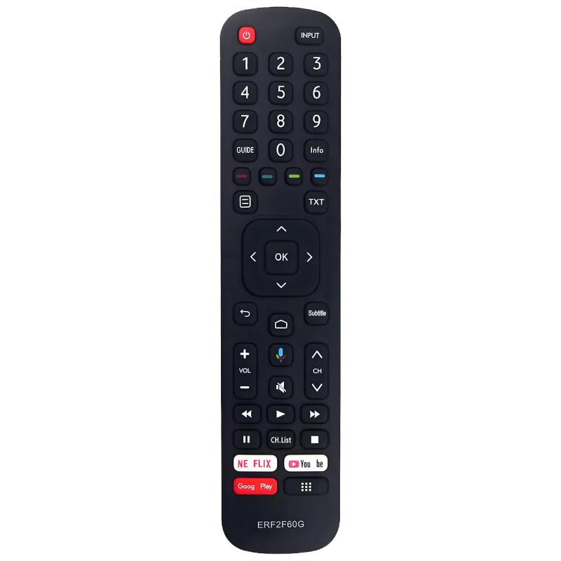 ERF2F60G 赤外線交換用リモコン Hisense TV 32A56E 40A56E HE32E5620FHATS 40A35AS用説明:注意:これは音声機能のない赤外線リモコンです。 プログラミングやセットアップは不要で、ポイントして...