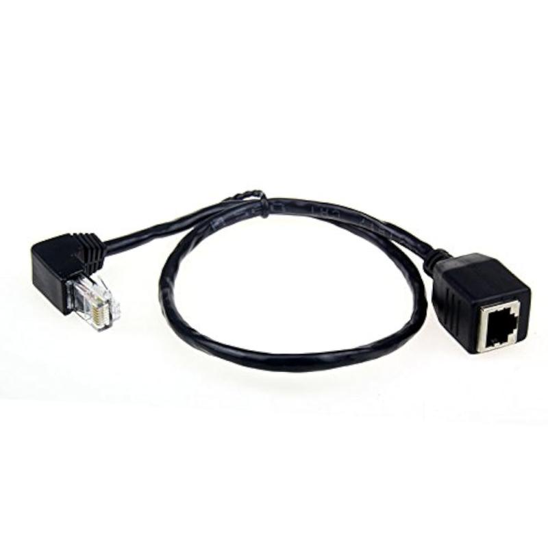 Cablecc Down角度付き90度8p8 C FTP STP UTP Cat 5eオスtoメスLANイーサネットネットワーク拡張子ケーブル50 cmダウンアングル 90度 8P8C FTP STP UTP Cat 5e オス-メス LA...