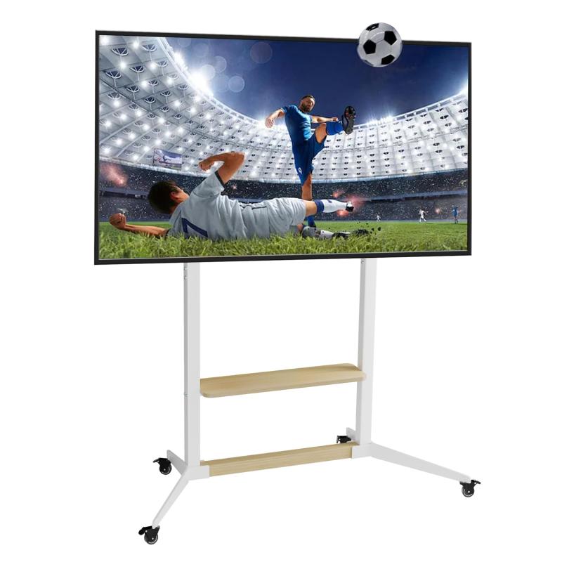 UNHO テレビスタンド キャスター付き 40~100インチ対応 テレビ台 モニタースタンド 自立式 ハイタイプ tv stand 耐荷重100kg ディスプレイスタンド 高さ調節可能 家用/学校/ビジネス展示用/病院業【100インチのテレ...