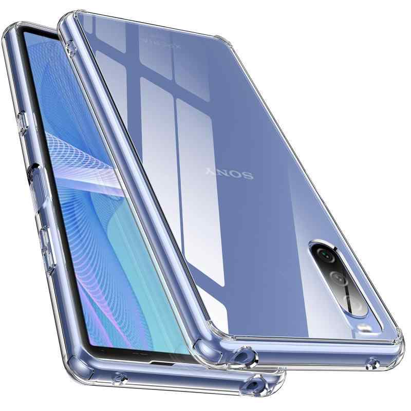 【全透明 耐衝撃性 】McDuLL Xperia 10 ケース クリア 2重構造 [TPU+PC] ストラップホール付き 傷防止 四隅滑り止め 耐衝撃 薄型 ワイヤレス充電