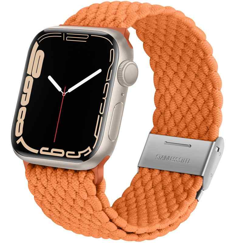 Anlinser アップルウォッチ バンド コンパチブル Apple Watchバンド49mm 46mm 45mm 44mm 42mm 41mm 40mm 38mm, 調節可能なバックル付き伸縮性スポーツバンド、Apple Watch Ul...